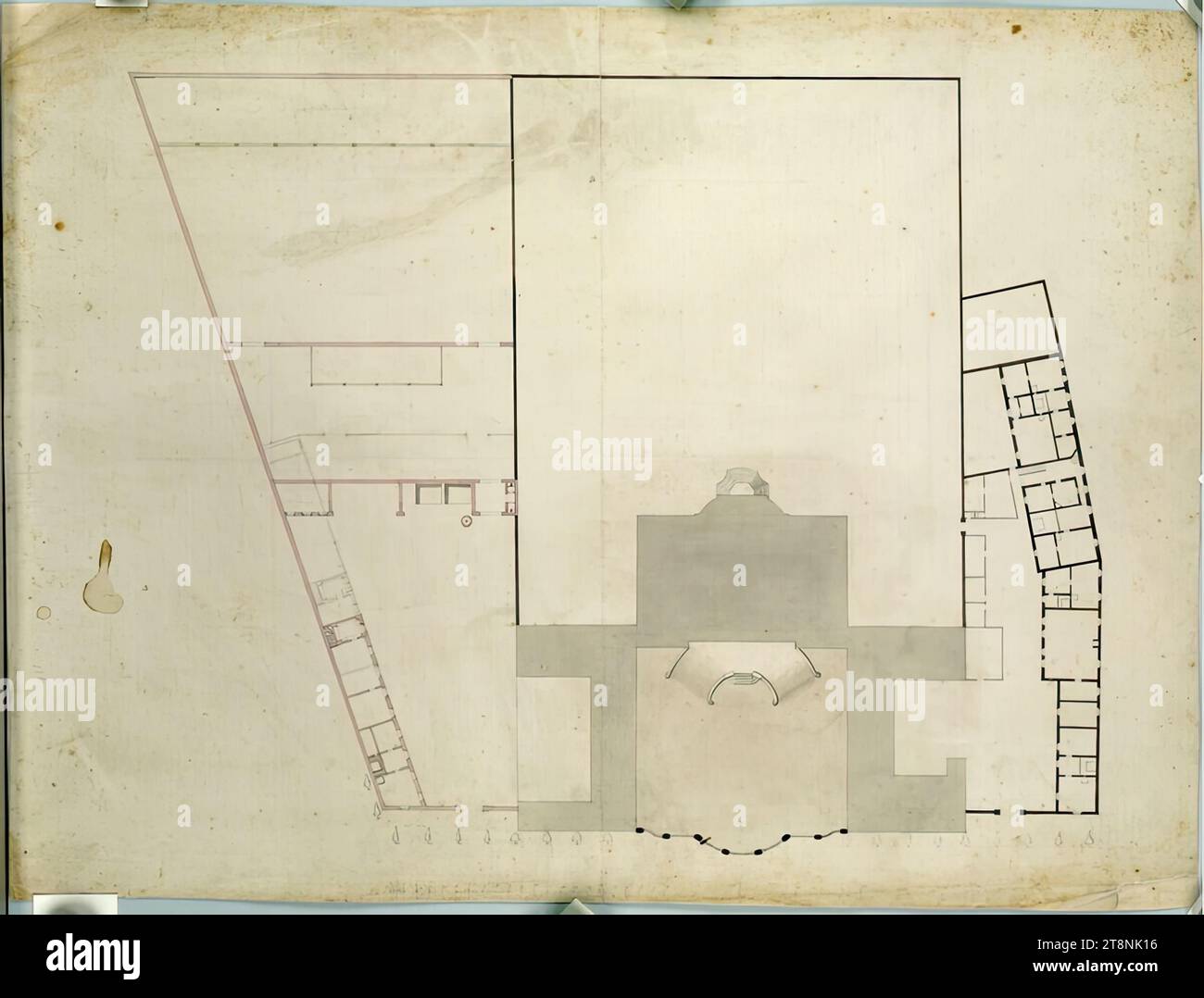 Laxenburg, Grünne Haus, extension (south-west), ground plan, ground ...