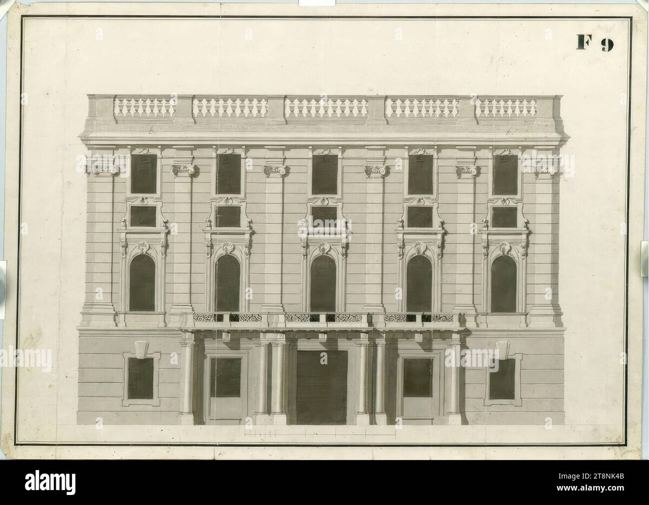 Vienna, Schönbrunn Palace, Main Building, Side Front, Variation I ...