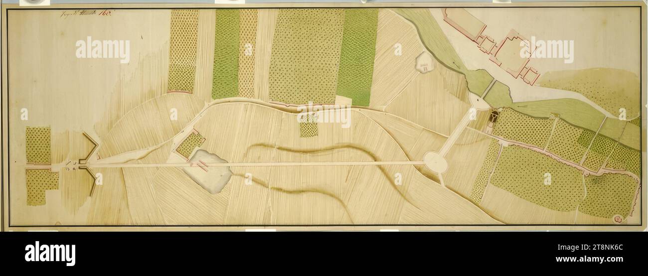 Vienna, Schönbrunn Palace, axis Mariahilf - Schönbrunner Allee, site ...
