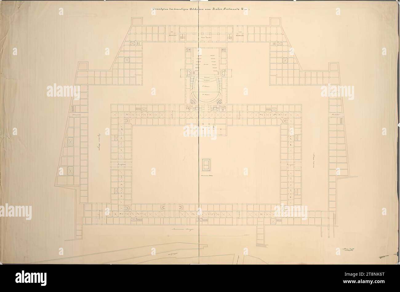 Vienna I, Emperor Ferdinand's building, ground floor, floor plan ...