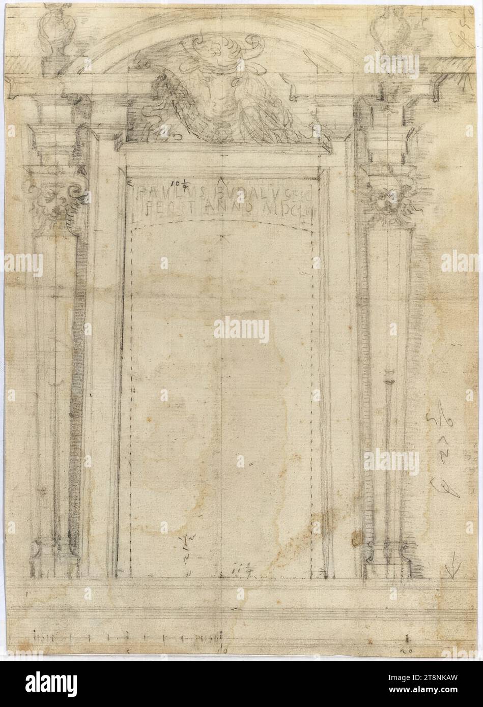 Rome, Sant' Andrea delle Fratte, transept, window, 1653-1657 ...