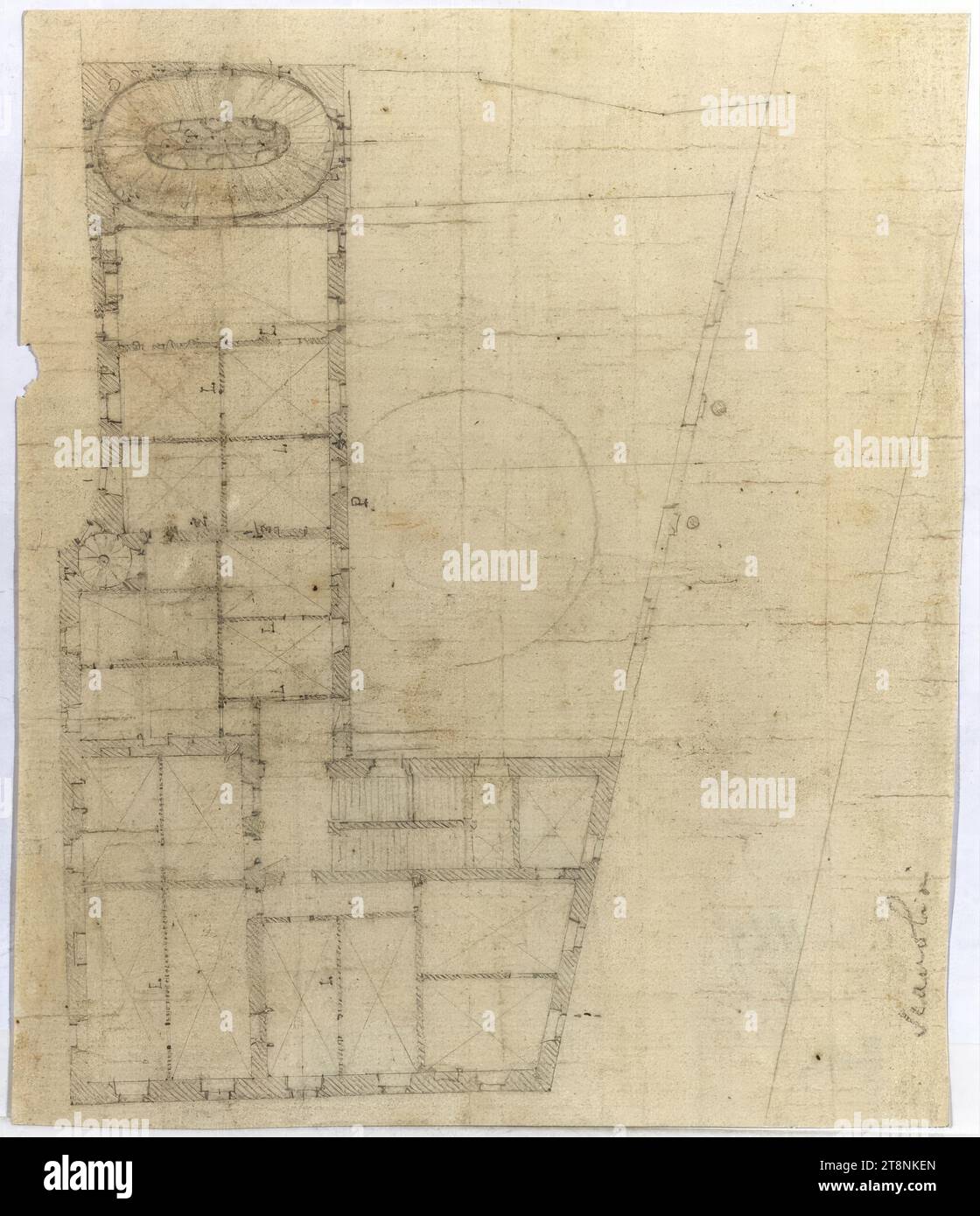 Rome, Palazzo Carpegna, north part of the palace, first floor, floor ...