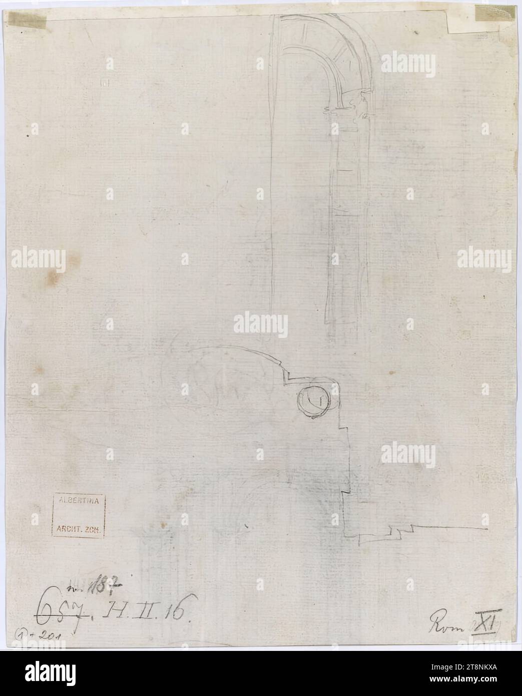 Rome, San Carlo alle Quattro Fontane, facade, aedicule, architectural ...