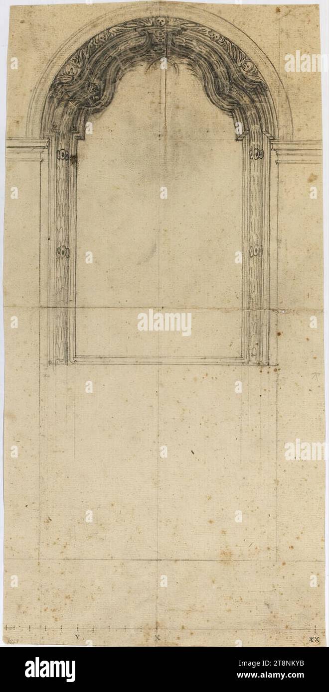 Rome, San Carlo alle Quattro Fontane, framing of the high altarpiece ...