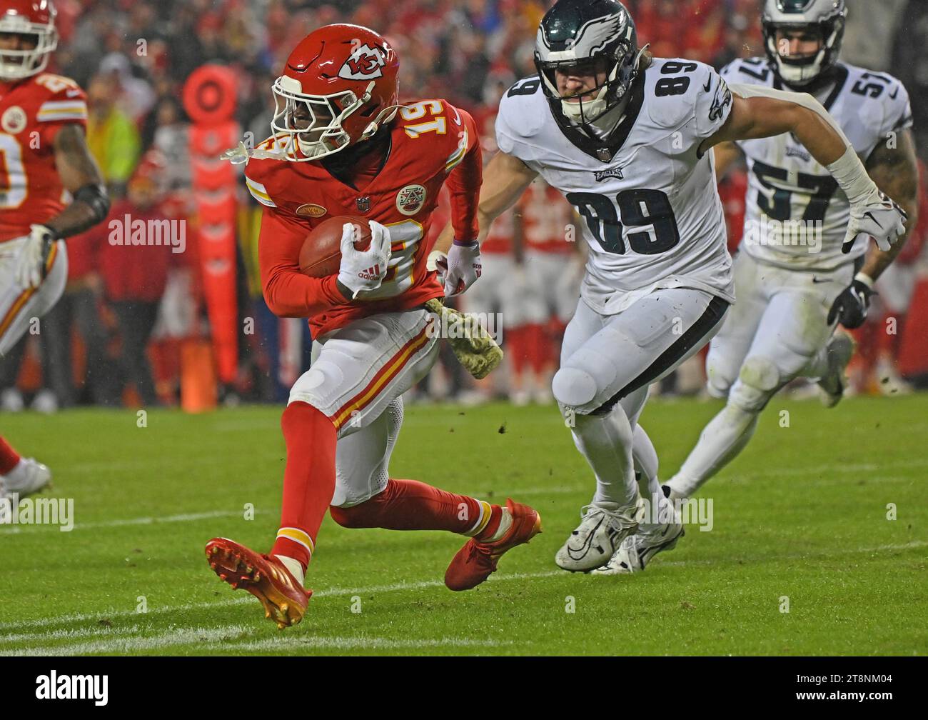 Kansas City Chiefs wide receiver Kadarius Toney (19) returns a punt ...
