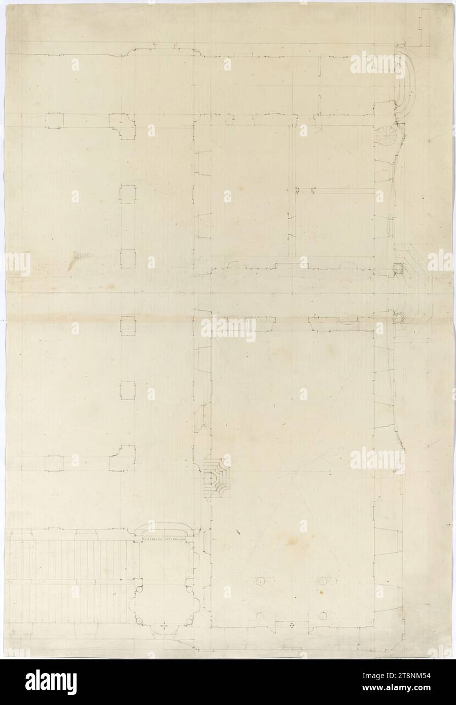 Rome, Oratorio dei Filippini, Preliminary Sketch for Ground Floor Plan ...