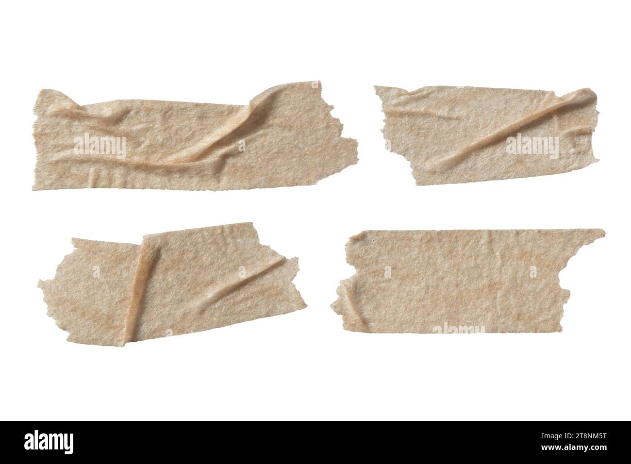 Crepe paper masking tape on white background with clipping path Stock ...