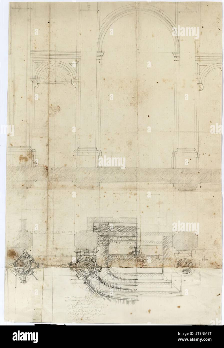 Rome, Oratorio dei Filippini; Altar loggia on the west wall, 1637-1652 ...