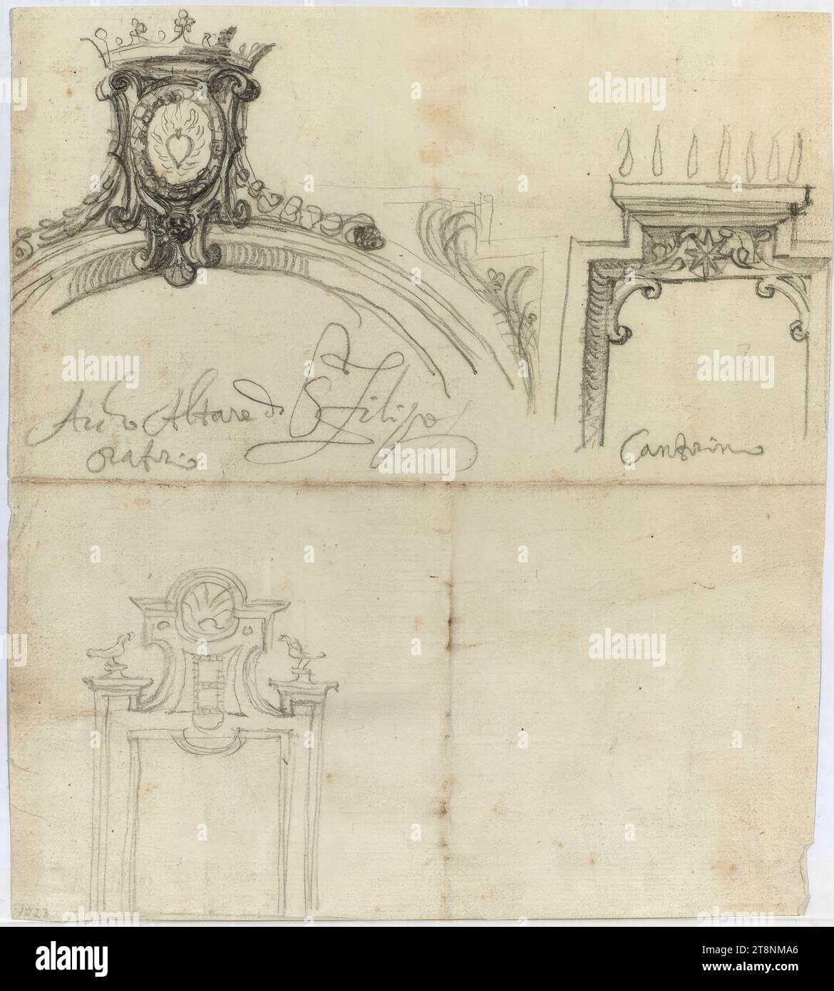 Rome, Oratorio dei Filippini, stucco decoration of the altar loggia ...