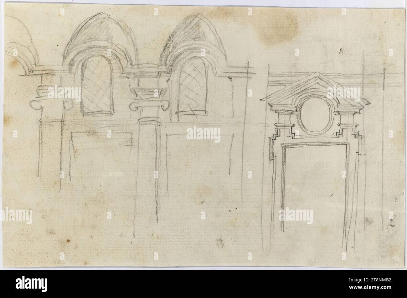 Rome, Oratorio dei Filippini, wall structure and vault approach with ...