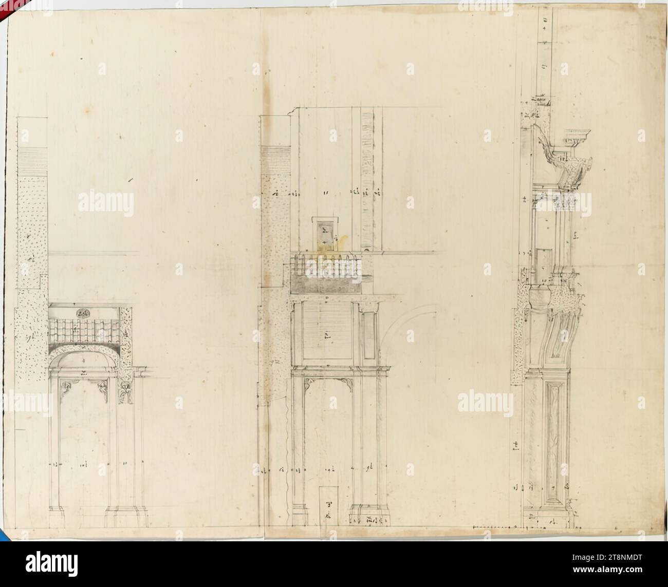 Rome, San Giovanni in Laterano, first nave bay, cuts in three naves ...