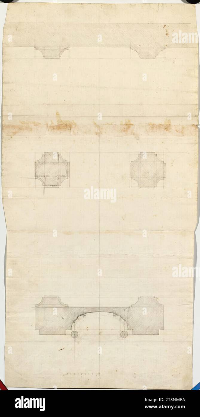 Rome, San Giovanni in Laterano, a nave bay, central nave, aisle pillars ...