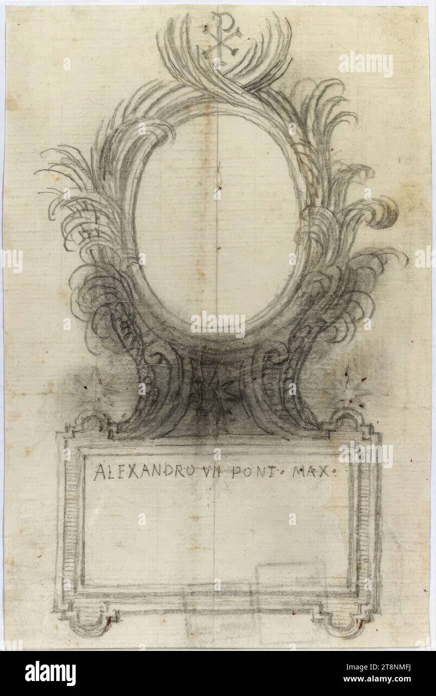 Rome, Palazzo della Sapienza, Design for the Epitaph and Portrait ...