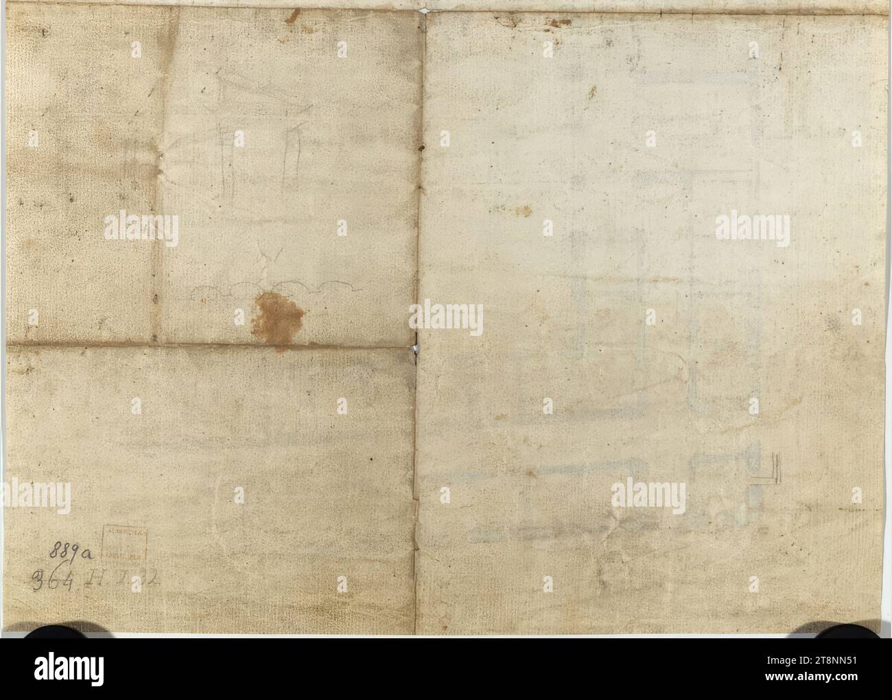 Undetermined, Rome, Study after a Temple Front, Architectural Drawing ...