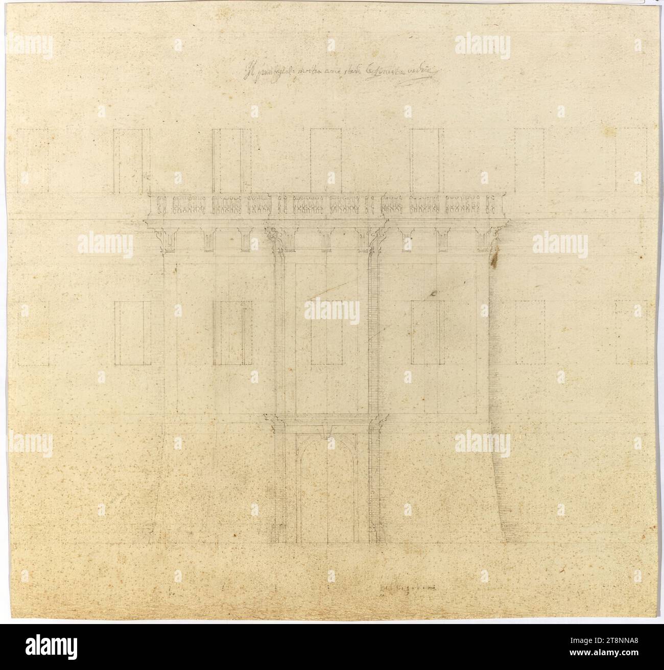 Rome, Palazzo Barberini, north facade, central avant-corps, 1631 ...