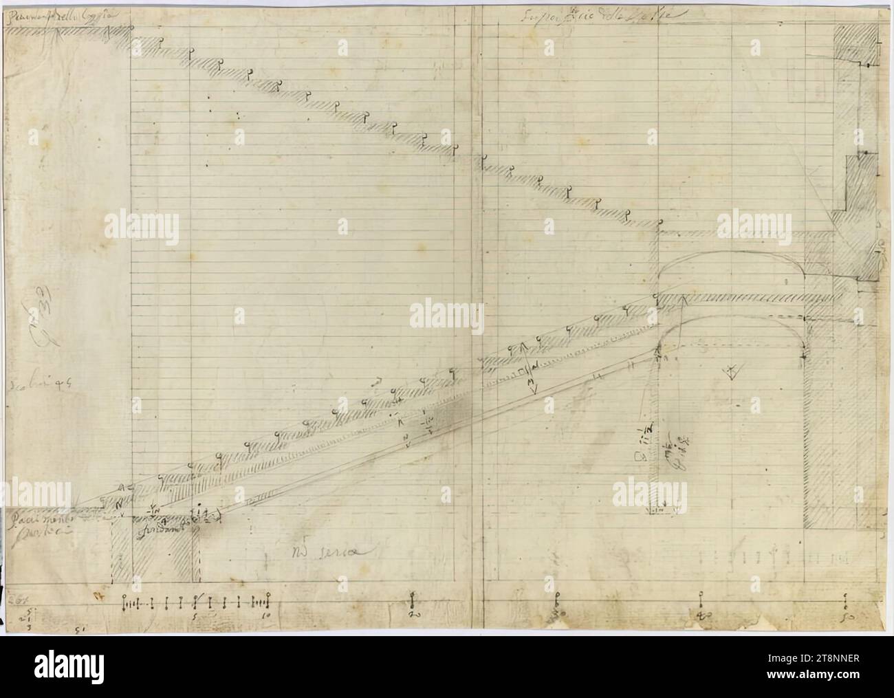 Rome, Collegio di Propaganda Fide, Staircase, 1656-1660, architectural ...