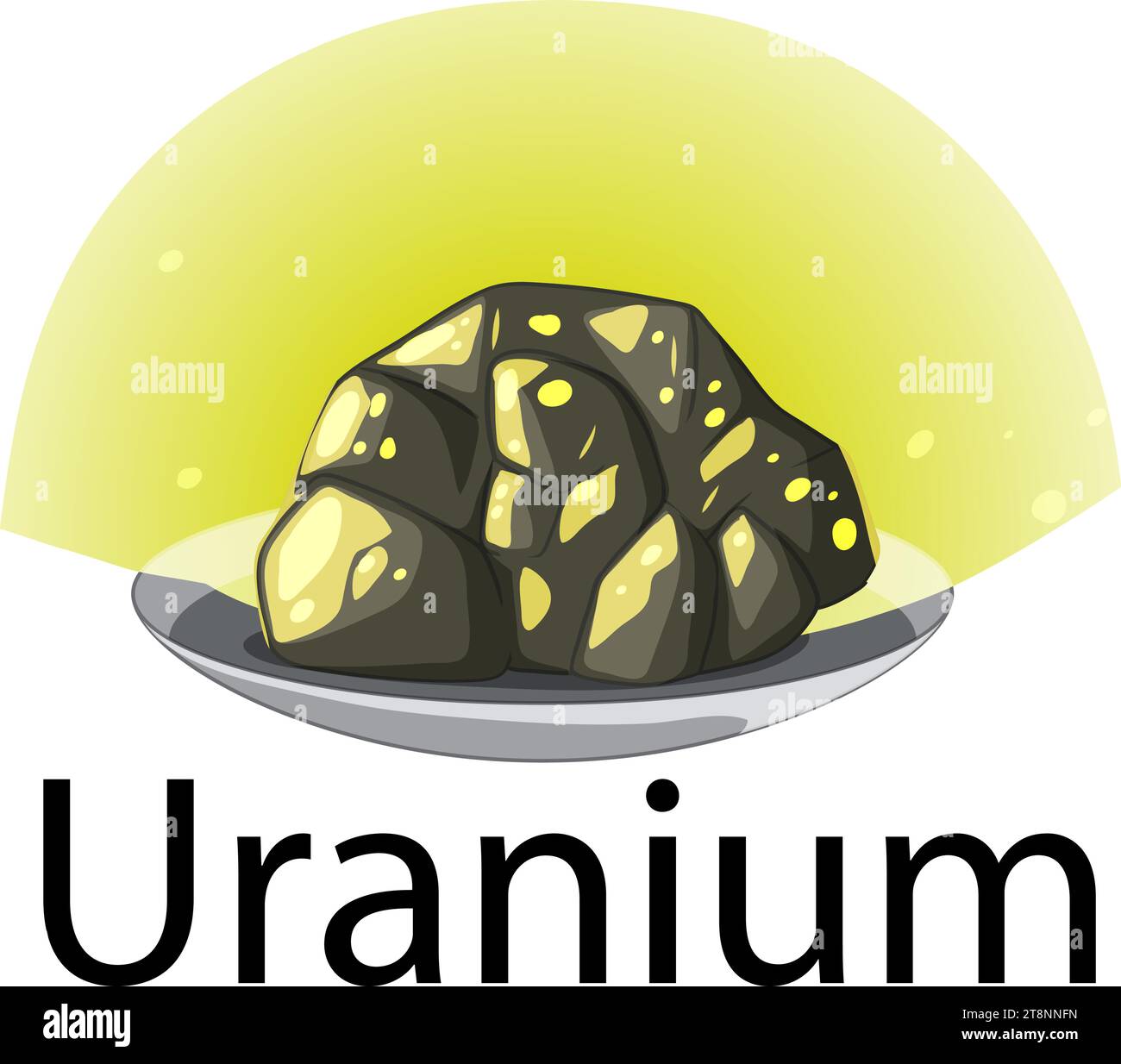 A vibrant and playful cartoon illustration of isolated uranium Stock ...
