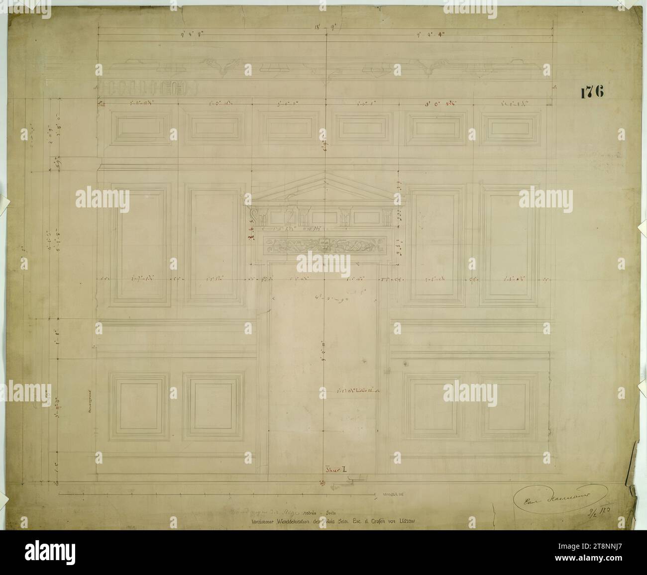 Vienna I, Bösendorferstraße 13, Palais Lützow, 1st floor, antechamber ...