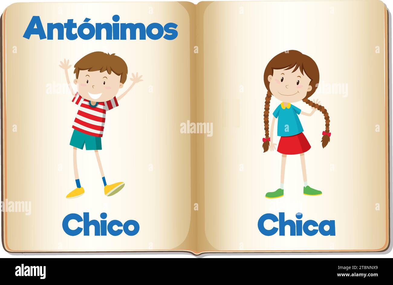 Spanish boy girl Stock Vector Images - Alamy