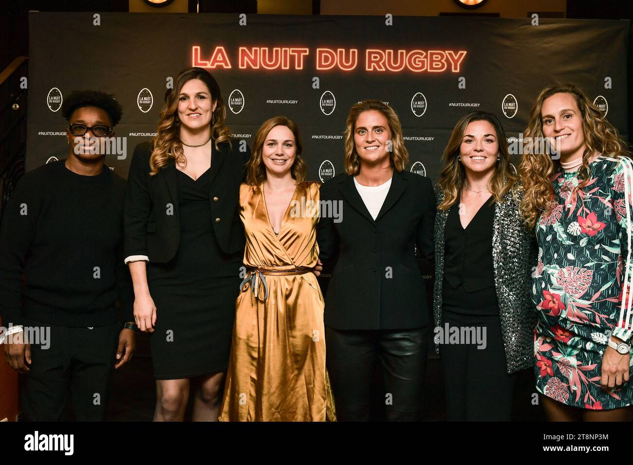 Paris, France. 20th Nov, 2023. (L to R) French judoka Audrey Tcheumeo ...