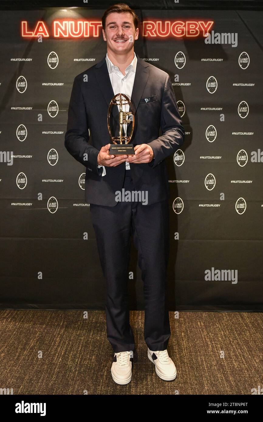 Paris, France. 20th Nov, 2023. French rugby player Esteban Capilla ...