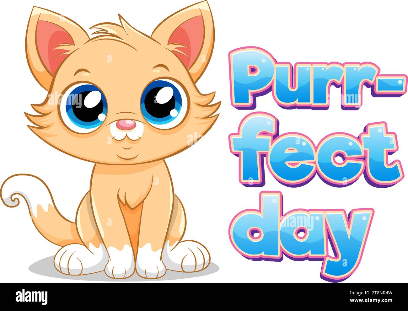 A hilarious cartoon illustration capturing a purr-fect day in a funny ...