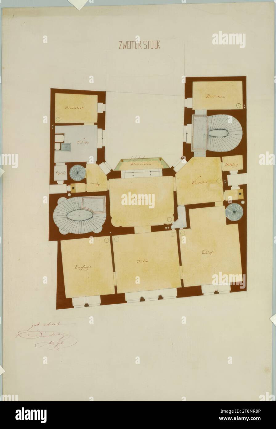 Rental house design with corrections by Sicard von Sicardsburg, 2nd ...