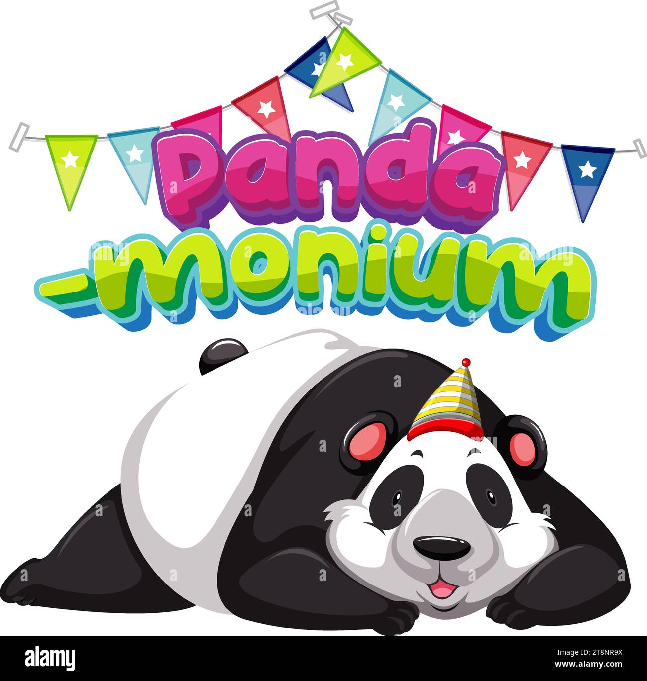 A funny and clever cartoon illustration featuring pandemonium with ...