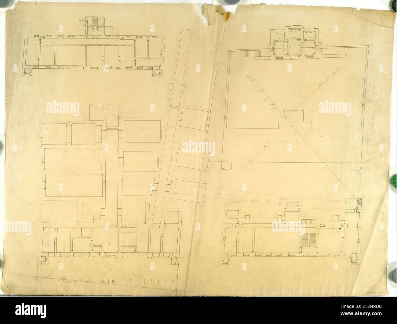 Vienna, Blühdorn & Compagnie apartment building with beer hall, floor ...