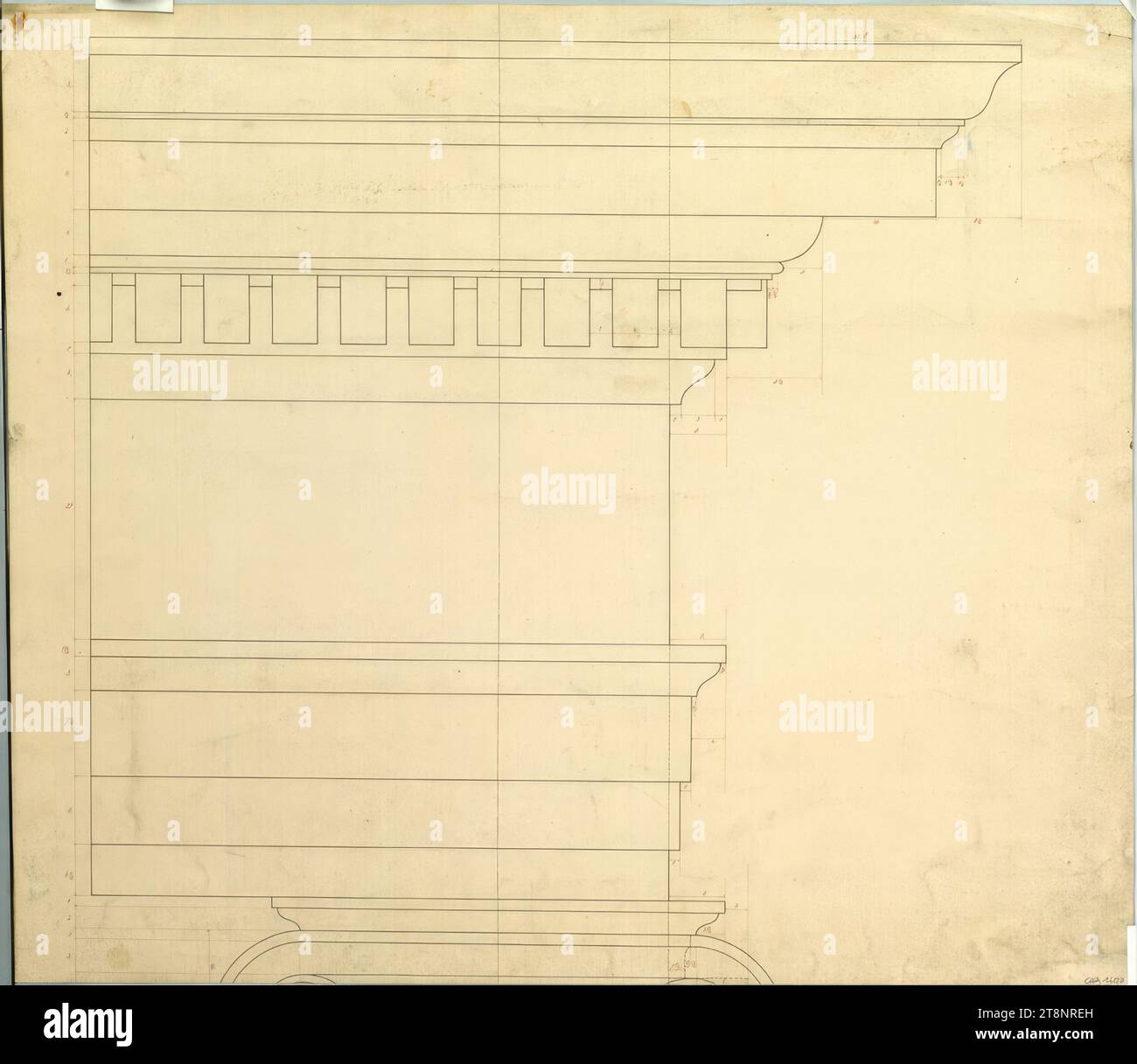 Ionian entablature hi-res stock photography and images - Alamy