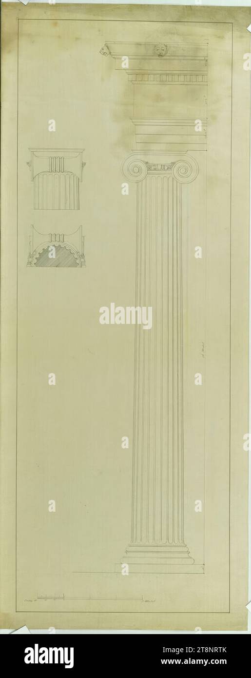 Ionian order, elevation and ground plan, Carl von Hasenauer (Vienna ...