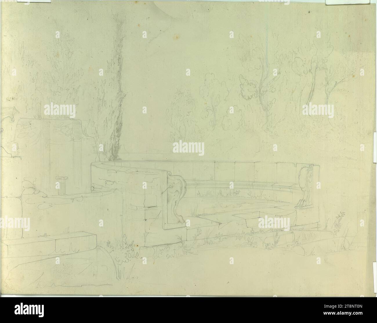 Pompeii, street of graves in front of Porta Ercolano, tomb of Mamia ...