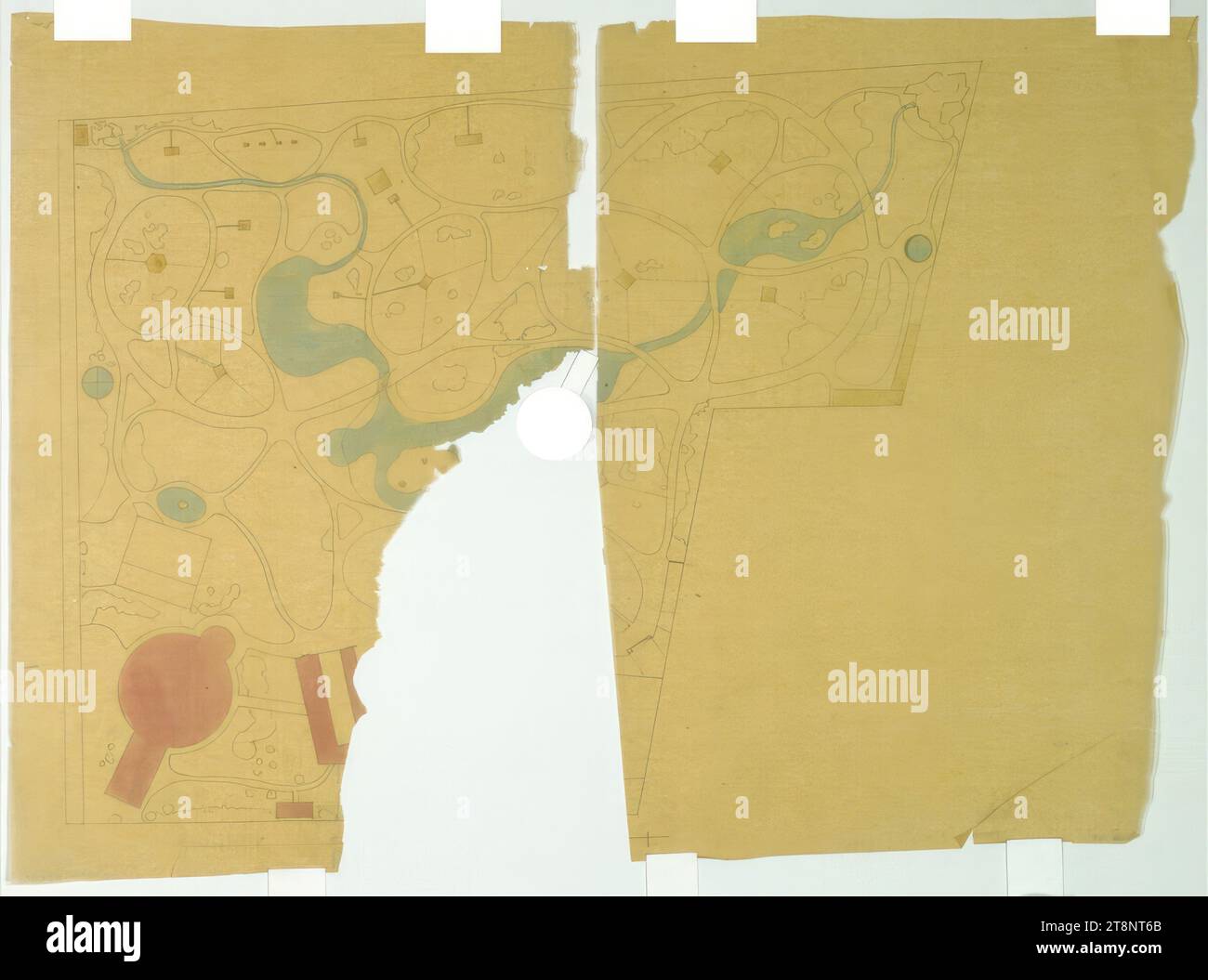 Vienna II, Prater (Schüttel), Wiener Tiergarten, complete layout, site ...