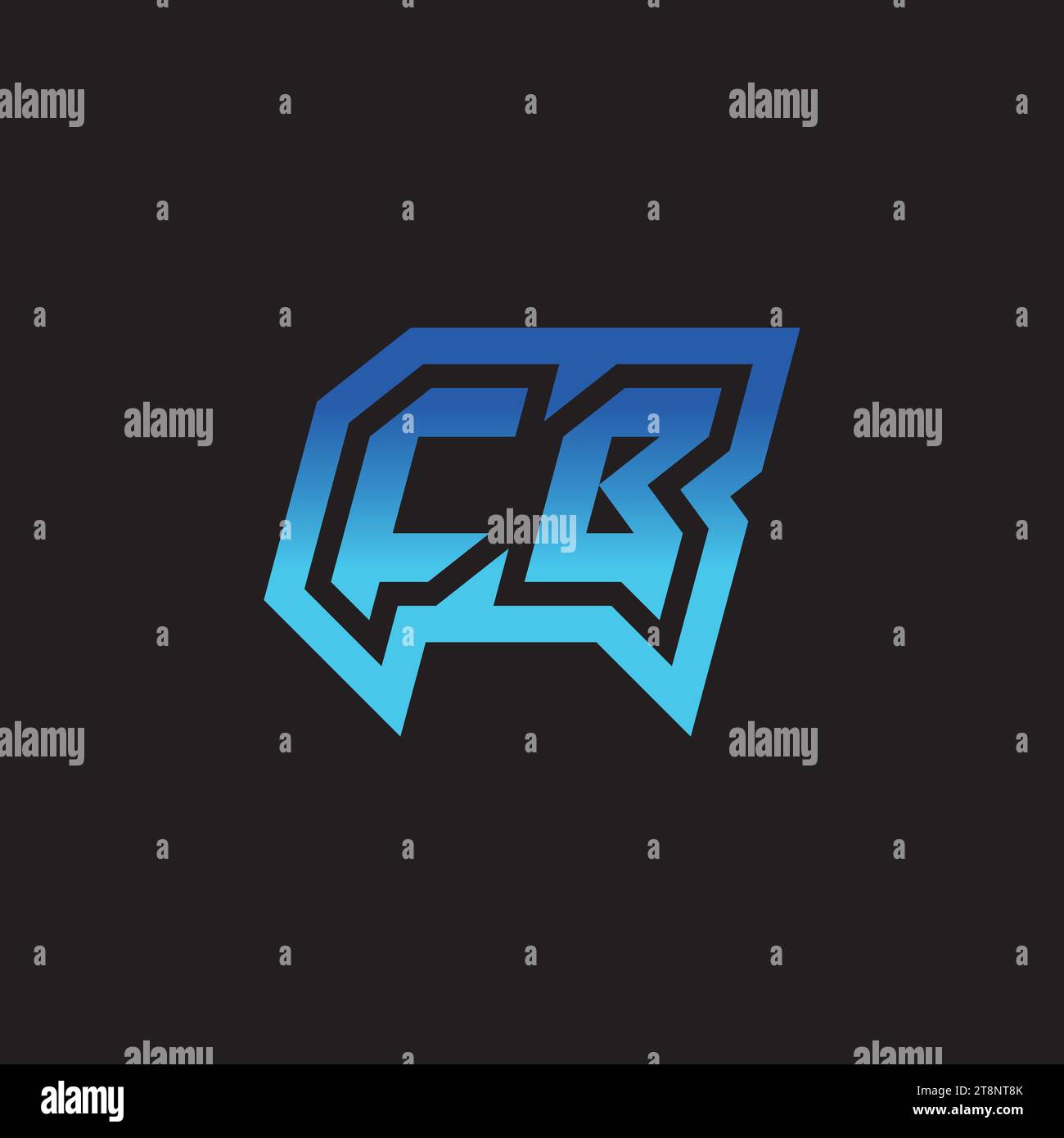CB initial inspiration logo design esport and gaming clan ideas Stock ...