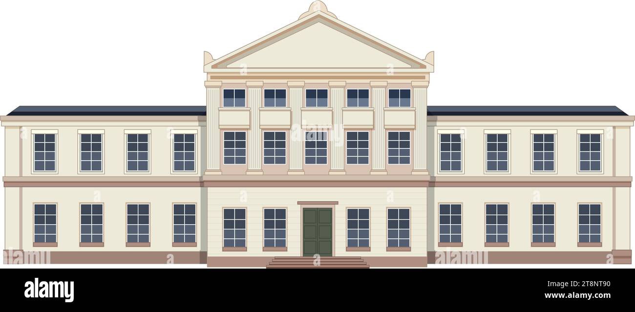 A vibrant vector cartoon illustration of the iconic Gottingen ...