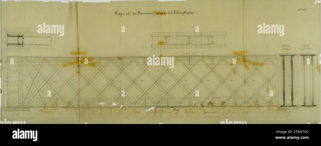 Vienna I, Burgtheater, proscenium opening, support structure, ground ...