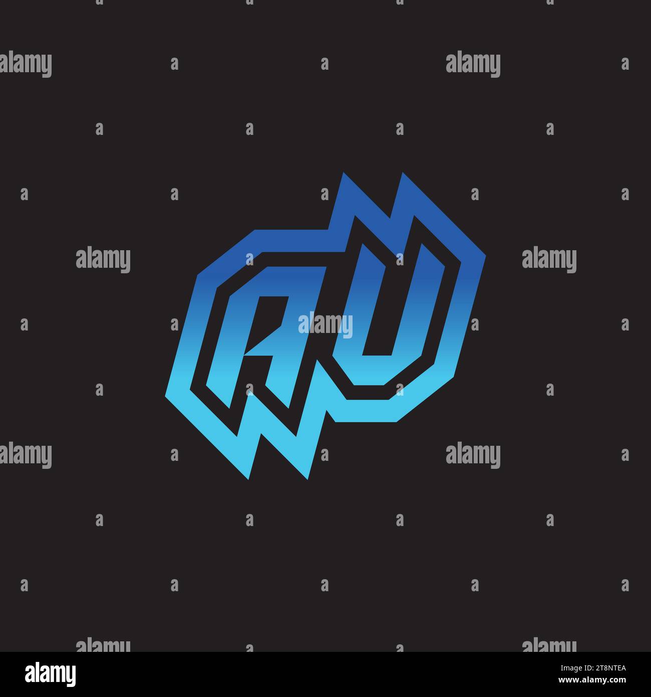 AV initial inspiration logo design esport and gaming clan ideas Stock ...