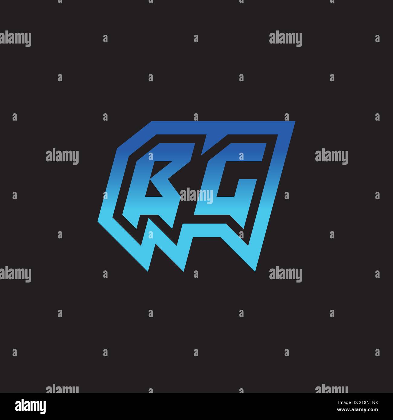 Bg minimal logo design hi-res stock photography and images - Alamy