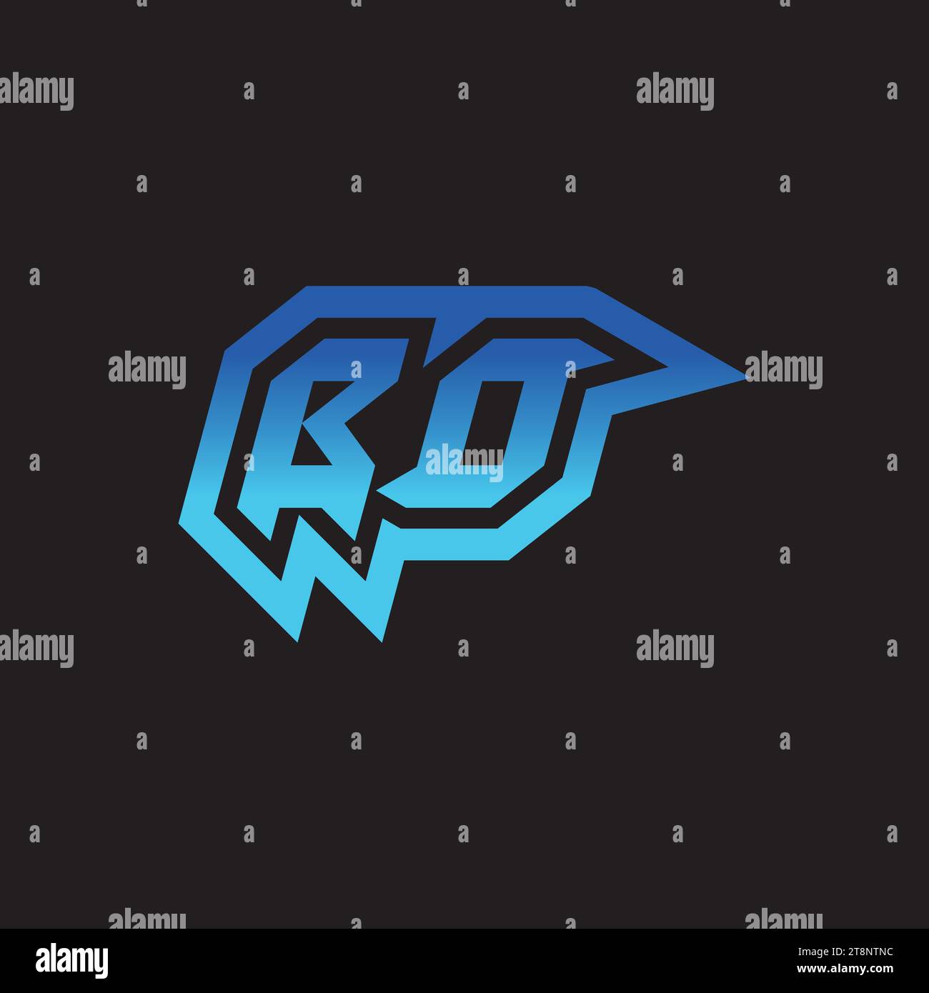 BO initial inspiration logo design esport and gaming clan ideas Stock ...