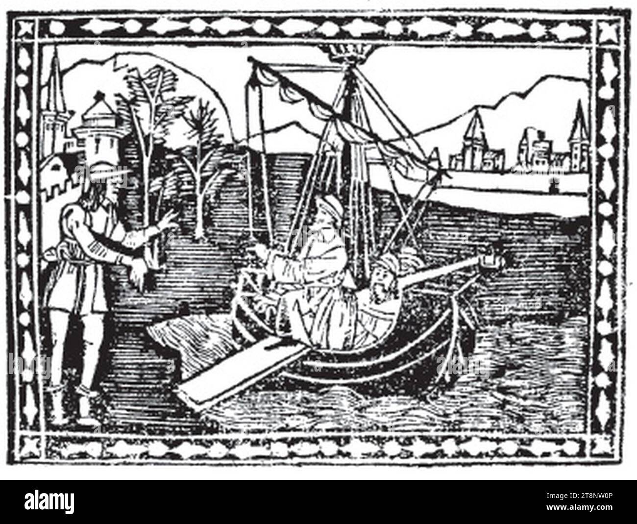 Vespucci's fourth voyage, from Letter to Soderini Stock Photo - Alamy