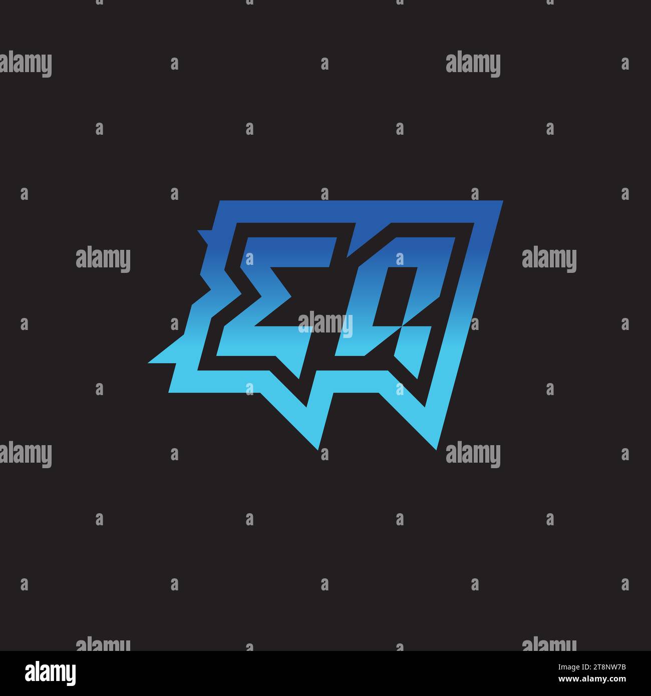EQ initial inspiration logo design esport and gaming clan ideas Stock ...