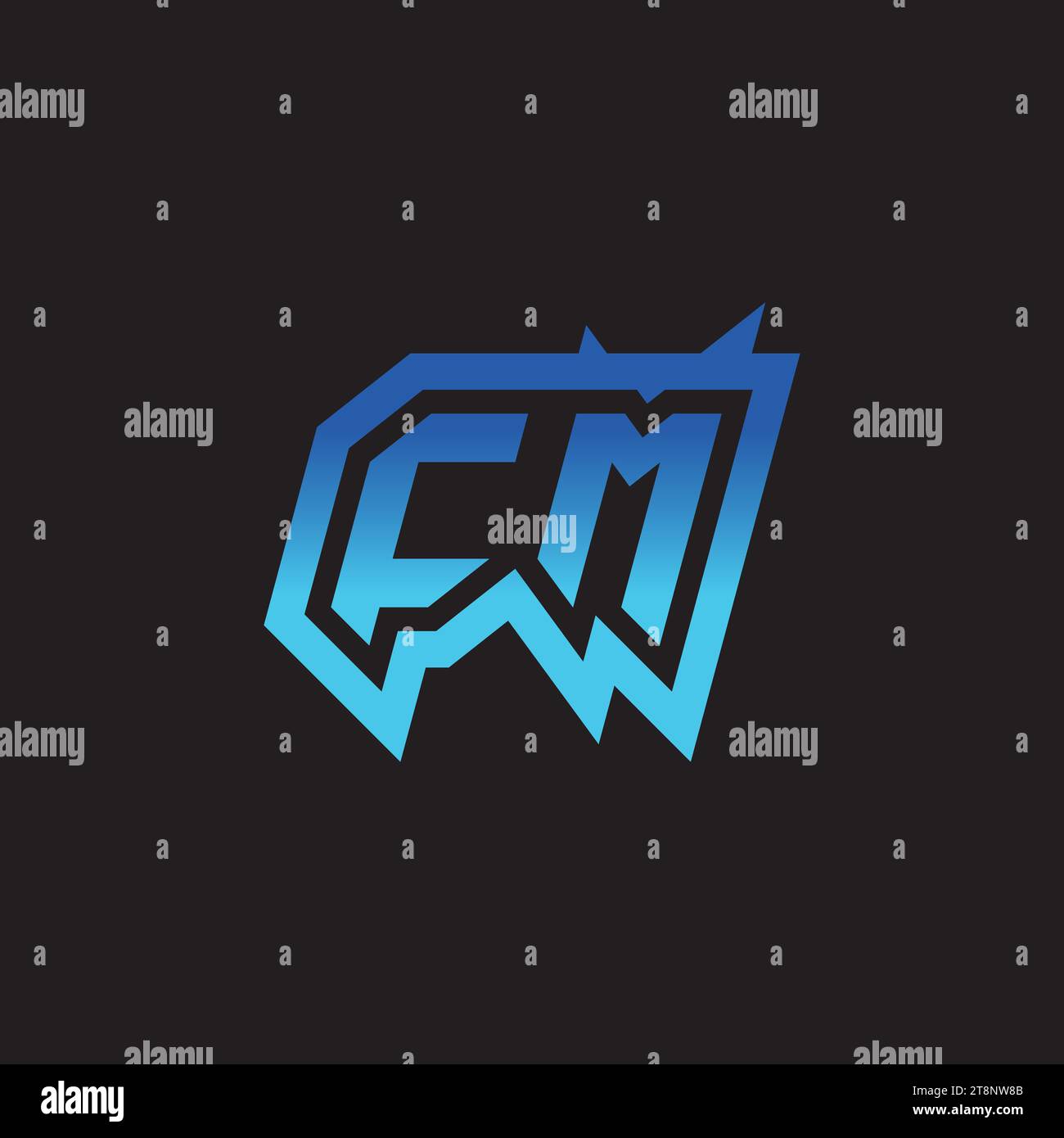 Cm gaming logo Stock Vector Images - Alamy