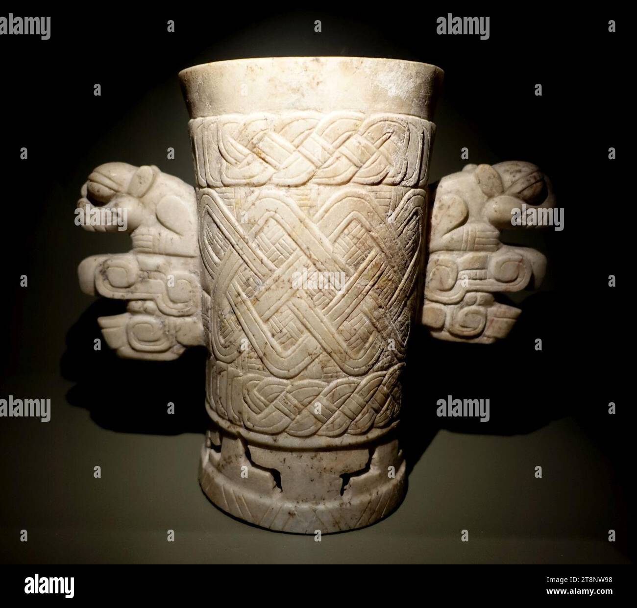 Vessel with jaguar and monster head flanges, Maya, Ulua Valley, Hondura ...