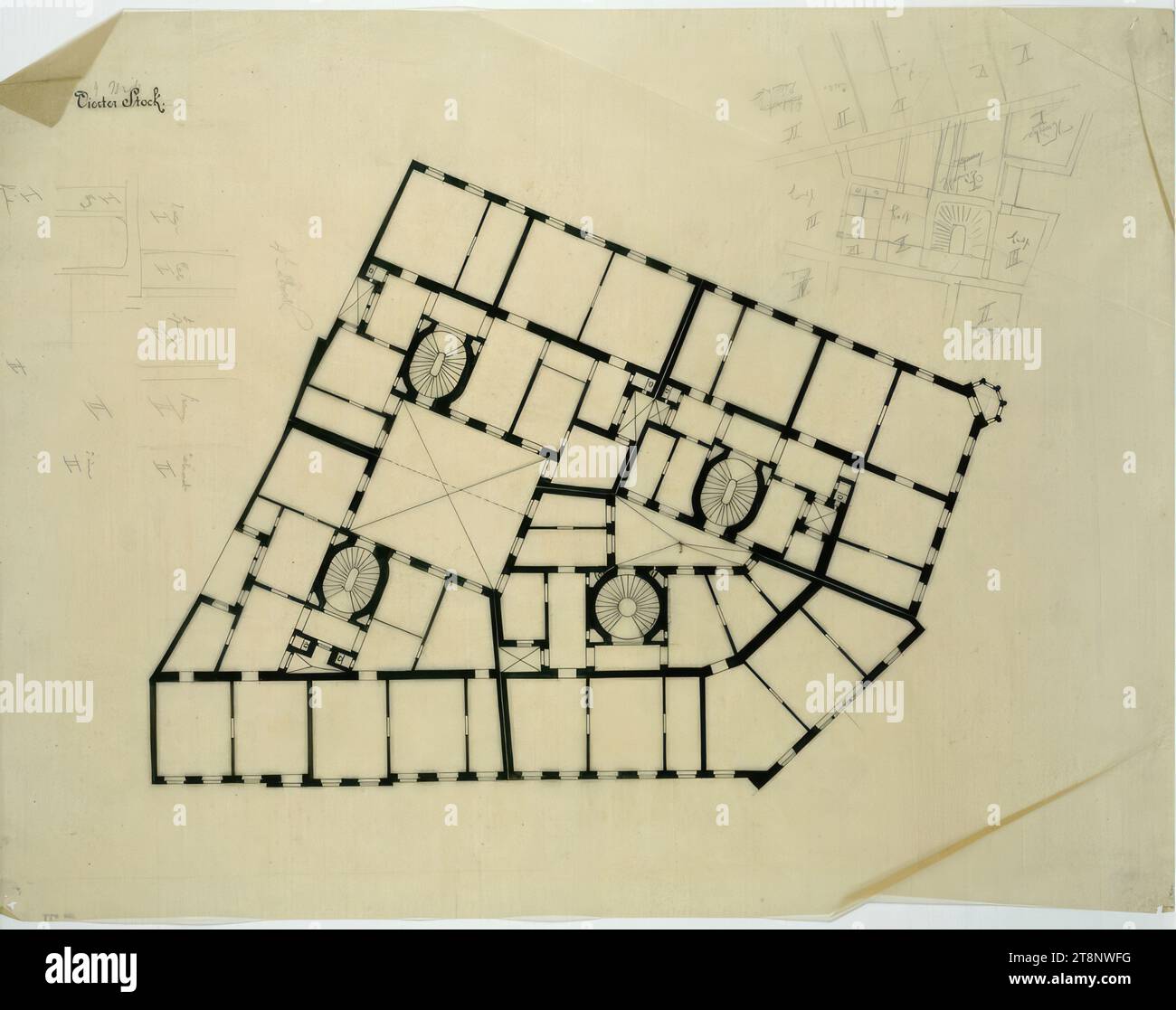 Vienna I, Graben lots 1, 2, 3 & 4, residential and commercial buildings ...