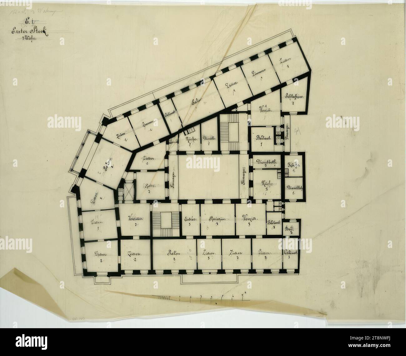 Vienna I, Graben lots 1, 2, 3 & 4, residential and commercial buildings ...