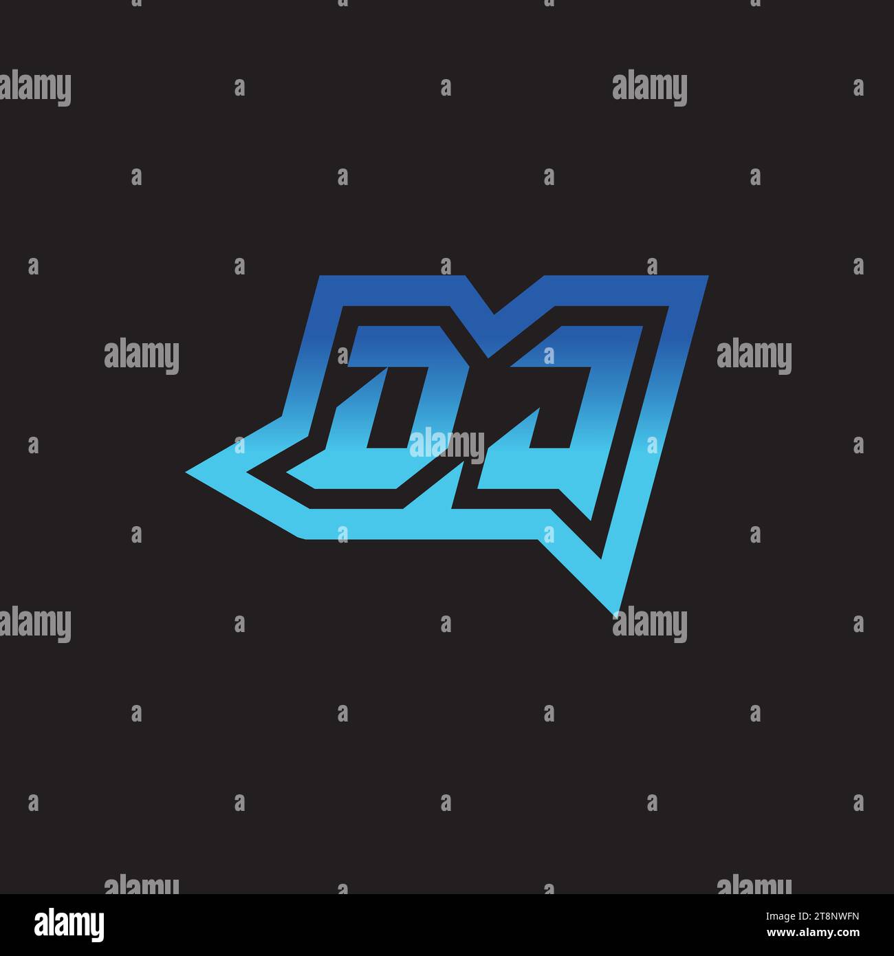Dj vector logo design template hi-res stock photography and images - Alamy