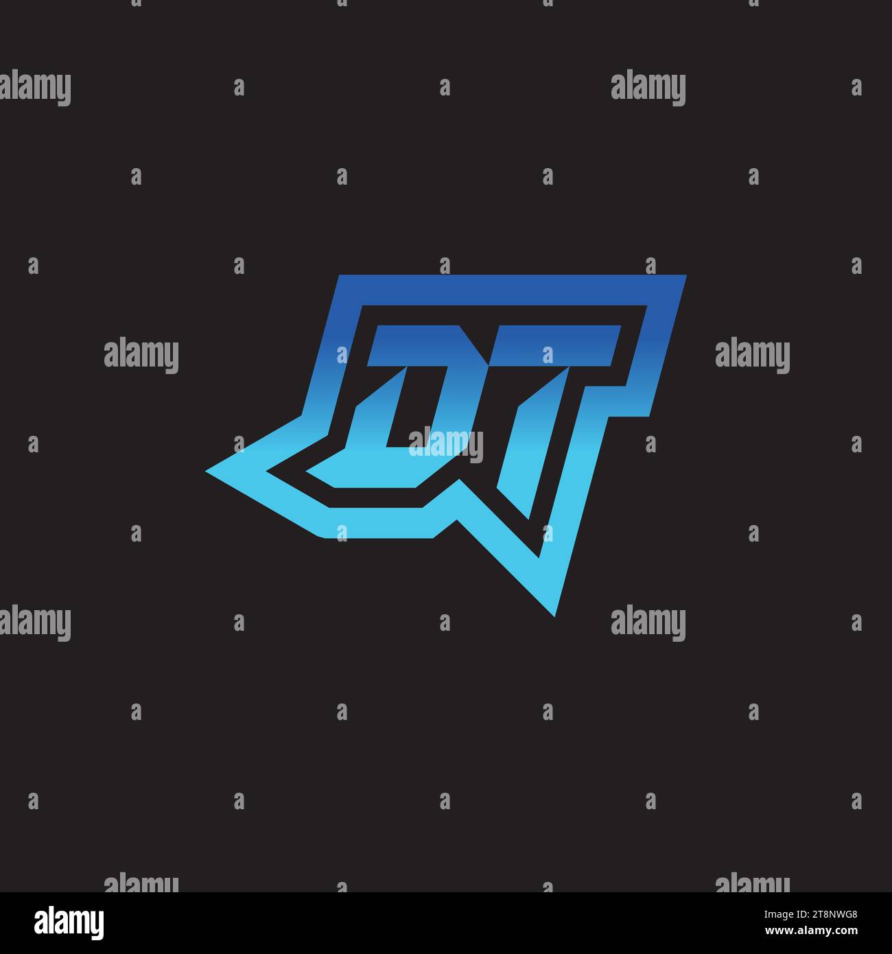 Dt gaming logo Stock Vector Images - Alamy