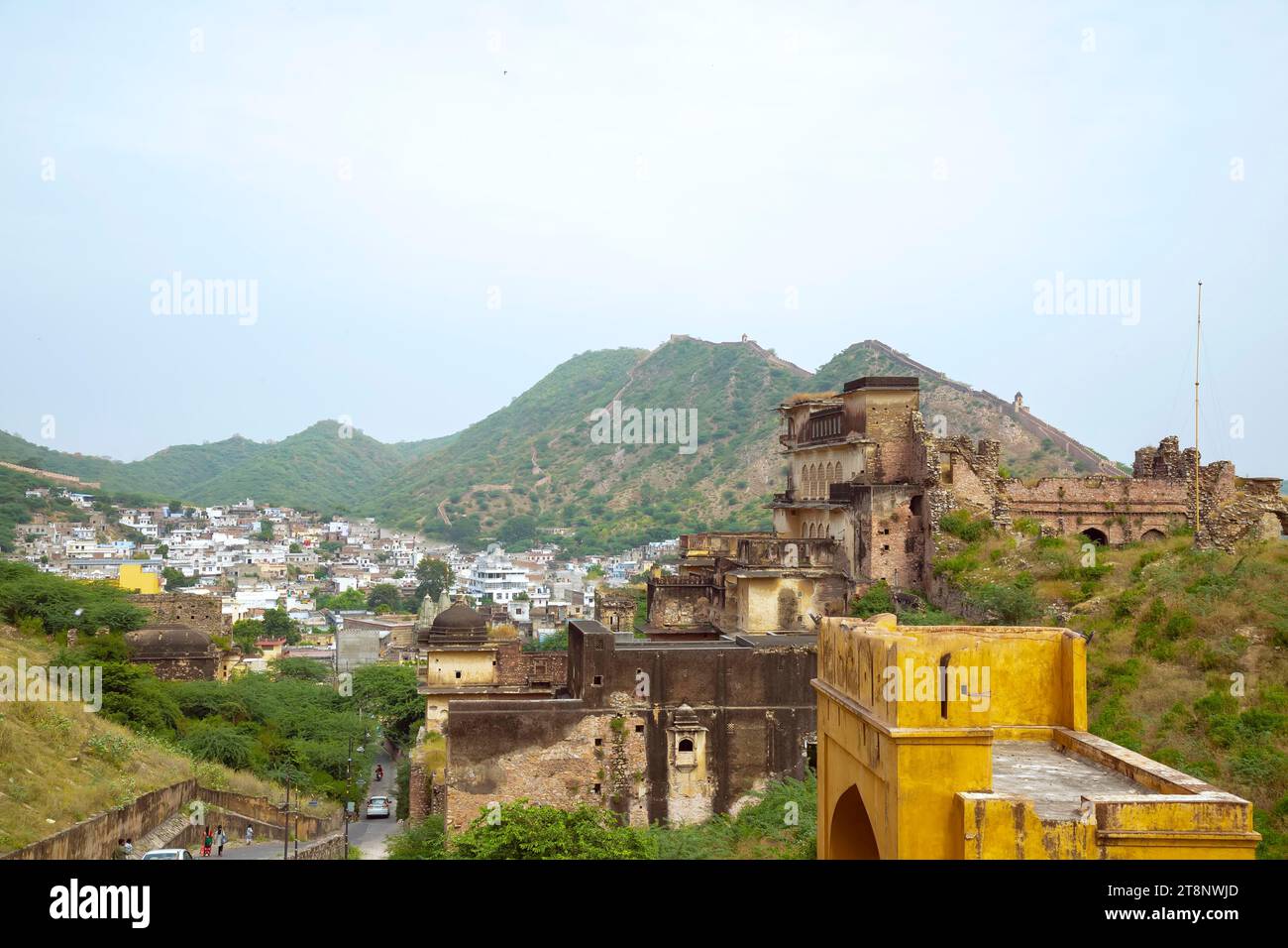Top view from Amer fort also known as Amber fort, Amber Palace located ...