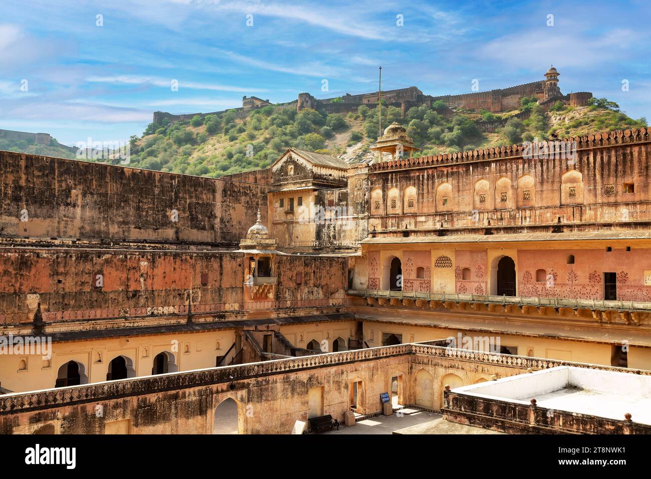 The Jaigarh Fort, located on one of the peaks of the Aravalli range of ...