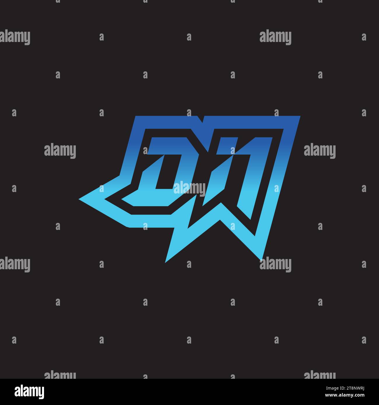 DN initial inspiration logo design esport and gaming clan ideas Stock ...